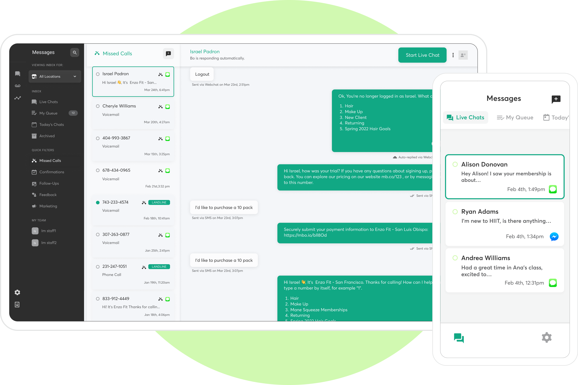 Messenger[ai] | Mindbody