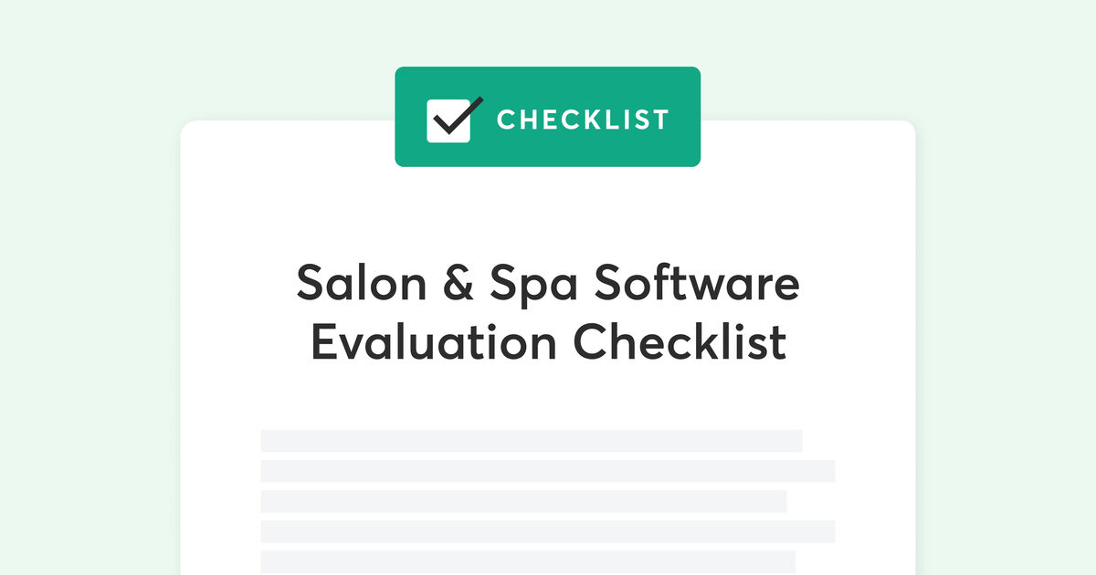 Enterprise Salon and Spa Software Evaluation Checklist | Mindbody